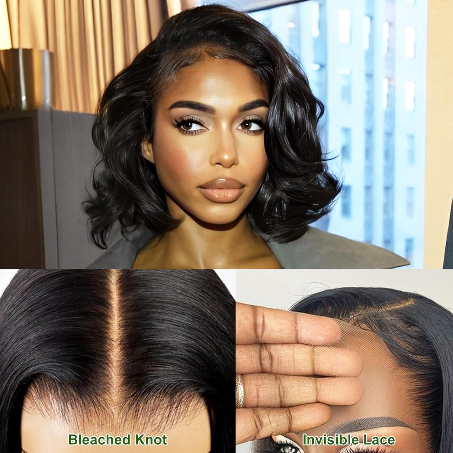 Effortless Chic, Natural Movement – 13×6 Body Wave Bob Wig with HD Lace ...